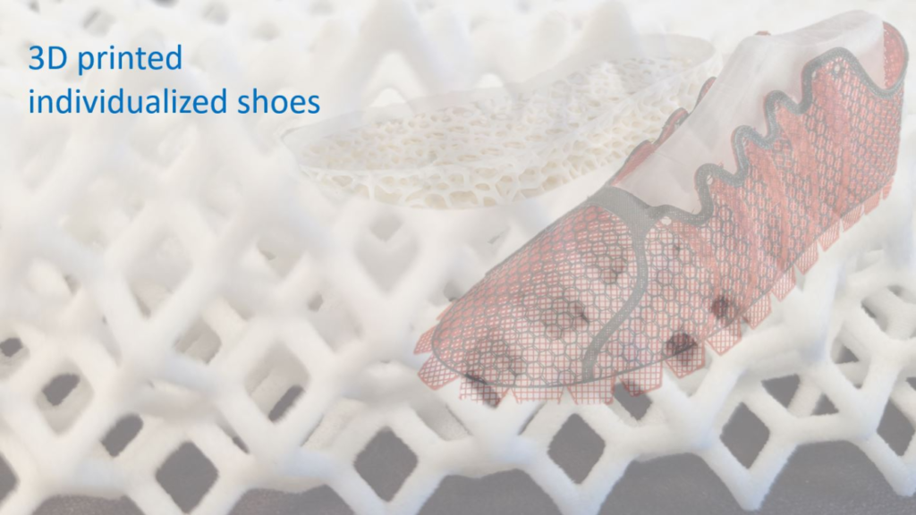 3D printed individualized shoes by the implementation of different ...